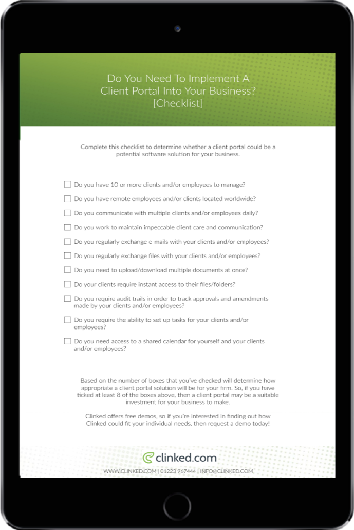 Do You Need To Implement A Client Portal Into Your Business?